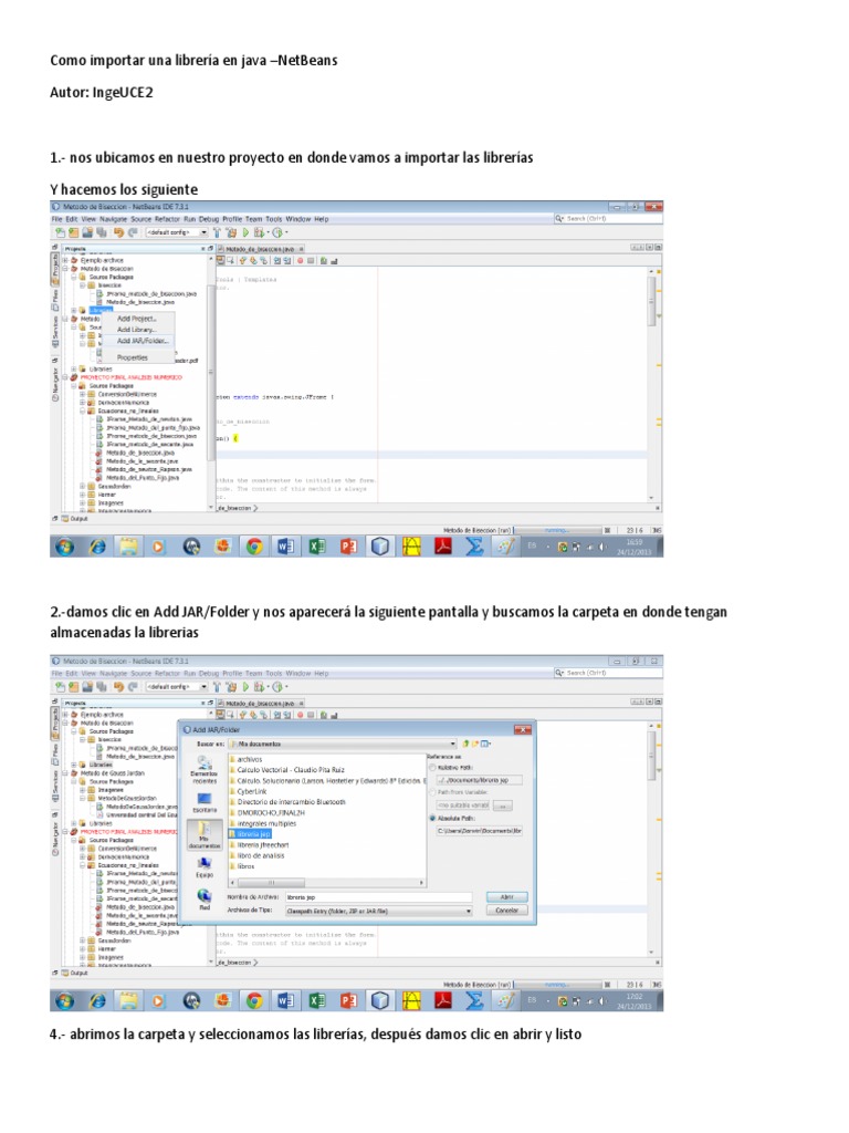 Cómo agregar bibliotecas externas a un proyecto Java en NetBeans para ...