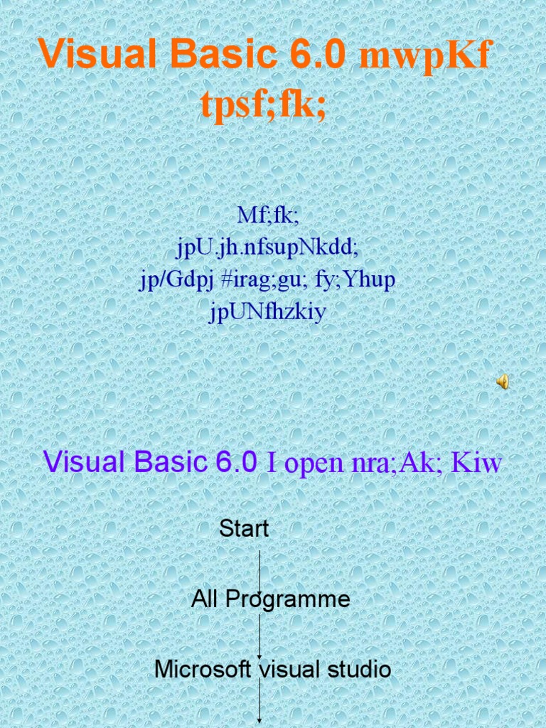 Visual Basic 6.0 User Guide | PDF