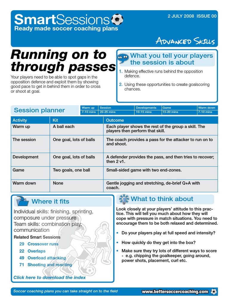 Advanced Soccer | PDF | Defender (Association Football) | Forward ...