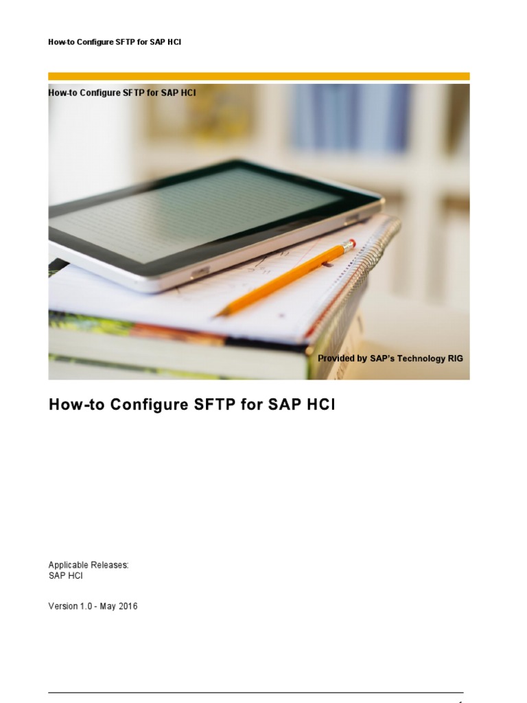 SAP HANA SFTP Guide en PDF | PDF
