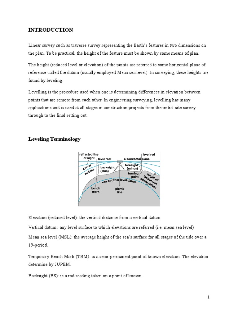 Determining Elevations Through Fly Leveling: A Case Study of Surveying ...