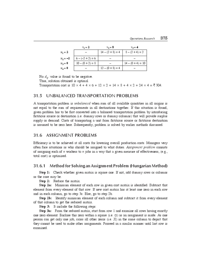Assignment Problem | PDF | Systems Theory | Computational Science