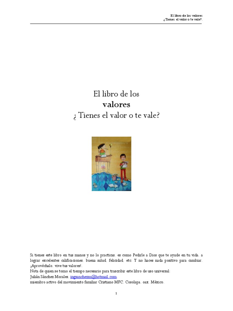 El Libro De Los Valores Pdf Pdf