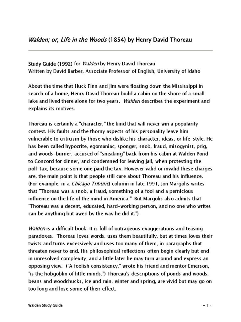 Walden Web PDF | PDF | Walden | Henry David Thoreau
