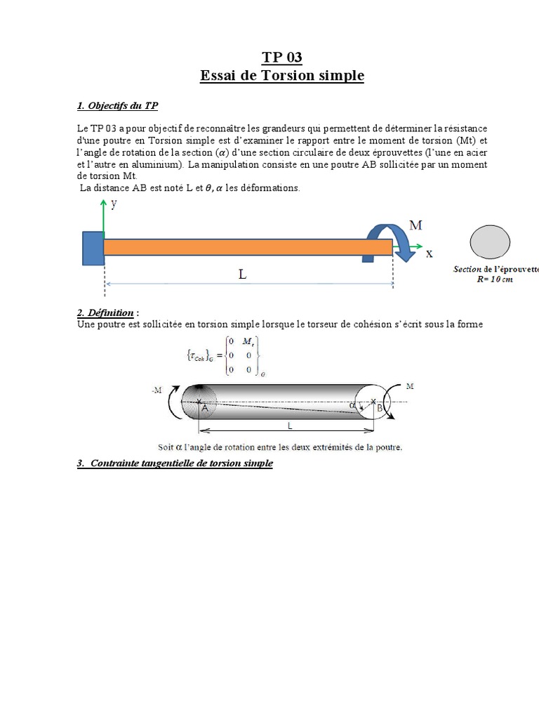 tp-rdm-torsion-simple.pdf | Résistance des matériaux | Obliger