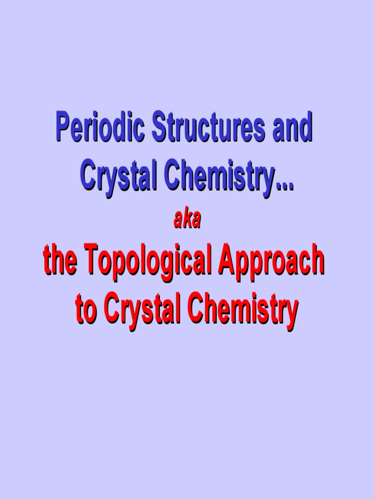 Perodic Structure | PDF | Vertex (Graph Theory) | Coordination Complex