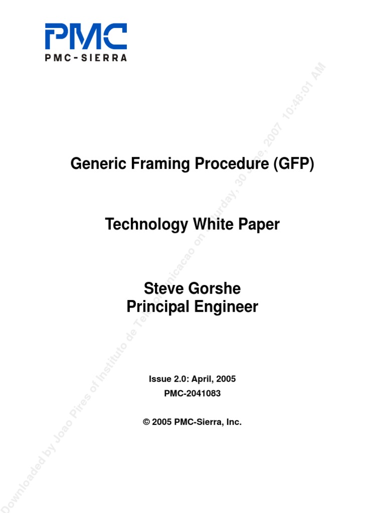 Generic Framing Procedure | PDF | Asynchronous Transfer Mode | Computer ...