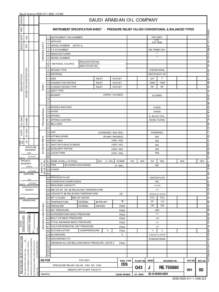 PZV Valve Specification Sheet | PDF | Valve | Continuum Mechanics
