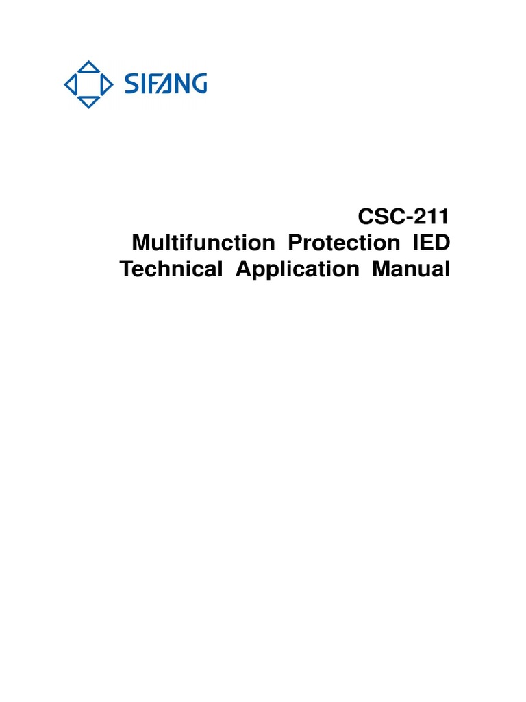 CSC-211 Multifunction Protection IED Technical Application Manual - V1 ...
