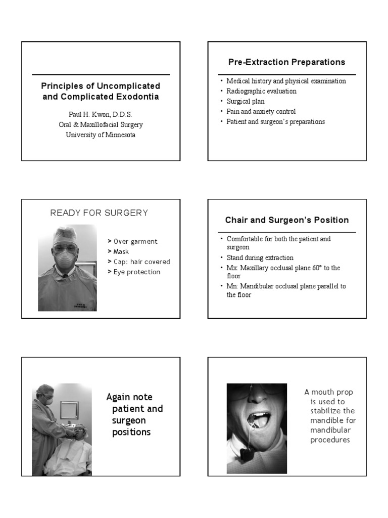 Pre-Extraction Preparations: Ready For Surgery | PDF | Surgery | Tooth