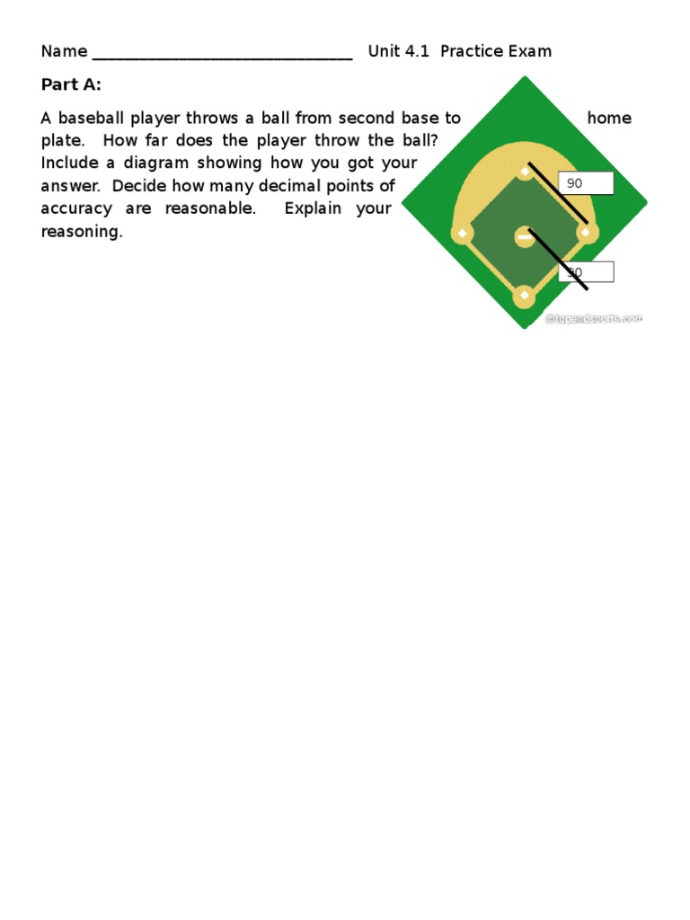 Pythagorean Theorem Practice Exam | PDF | Triangle | Euclidean Geometry