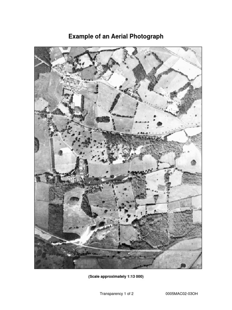 Example of An Aerial Photograph: (Scale Approximately 1:13 000) | PDF ...