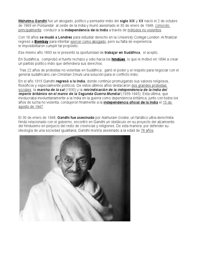 Mahatma Gandhi | PDF | Mahatma Gandhi | Nelson Mandela
