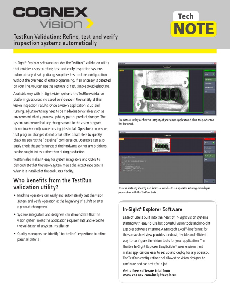 Tech Note - TestRun Validation Utility | PDF | User Interface | Software