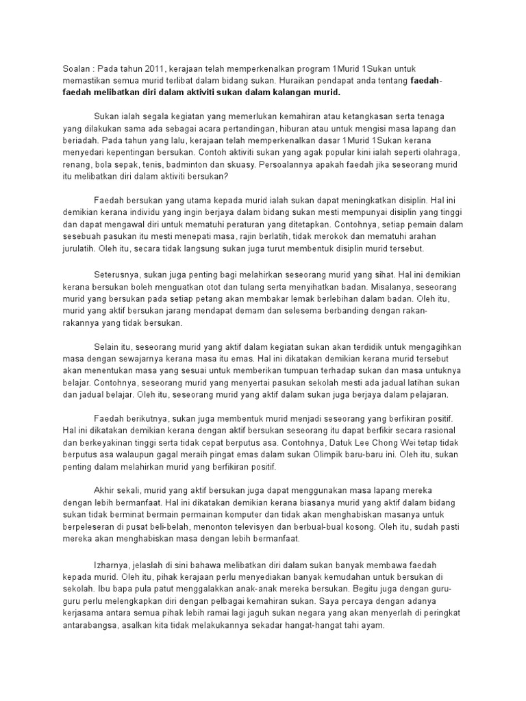 Karangan Tingkatan 1 Pdf