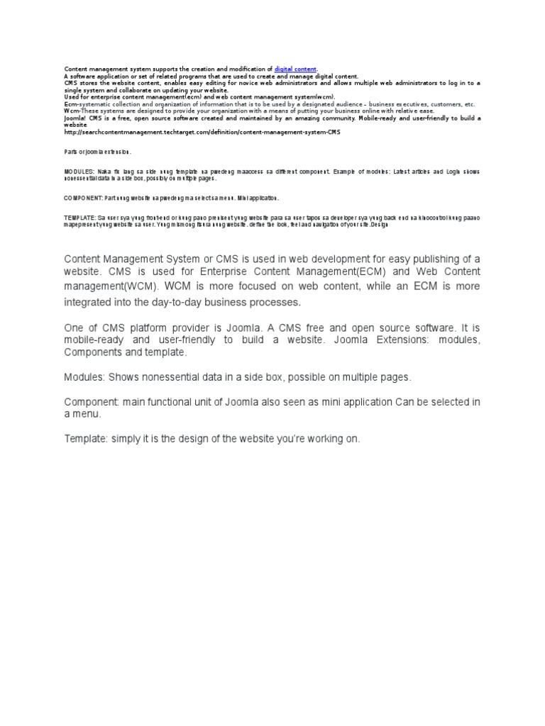 WCM Is More Focused On Web Content, While An ECM Is More Integrated ...