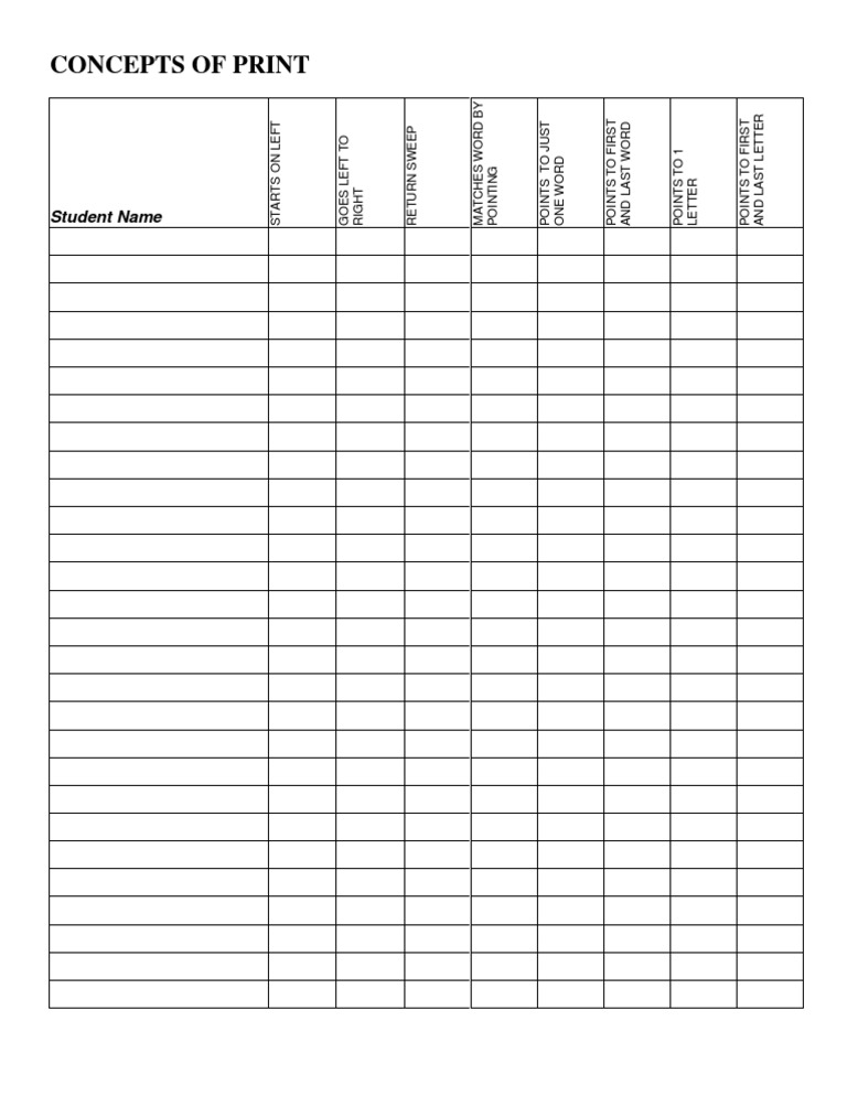 Print Concepts Form | PDF