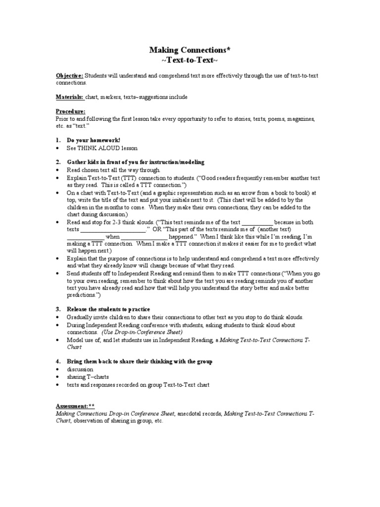 Enhancing Comprehension with TTT Connections | PDF | Books | Semiotics