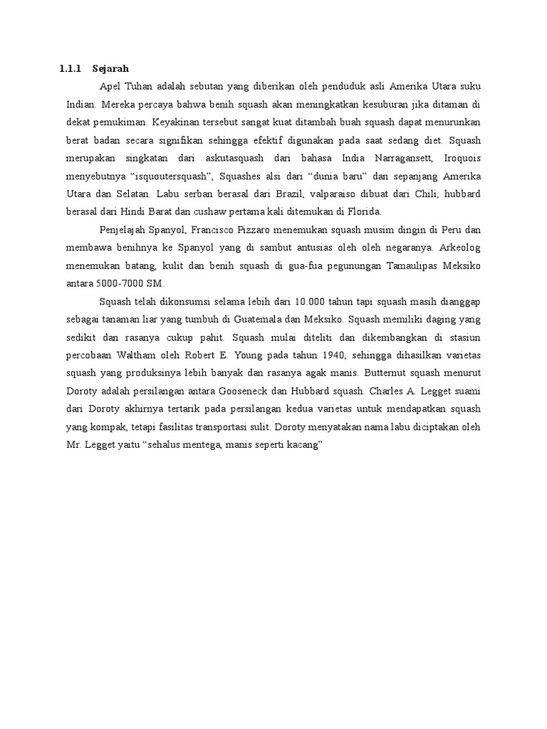 Manfaat dan Morfologi Labu Madu | PDF | Sains & Matematika