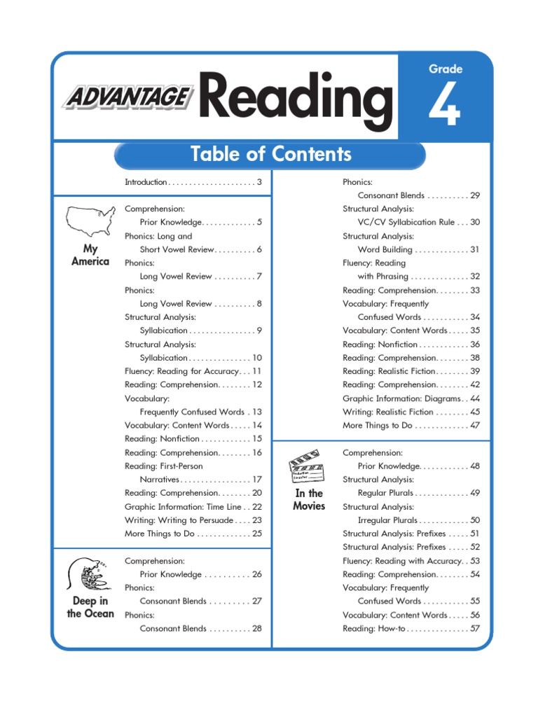 Advantage Reading Grade 4 Sample Pages | PDF | Phonics | Reading ...