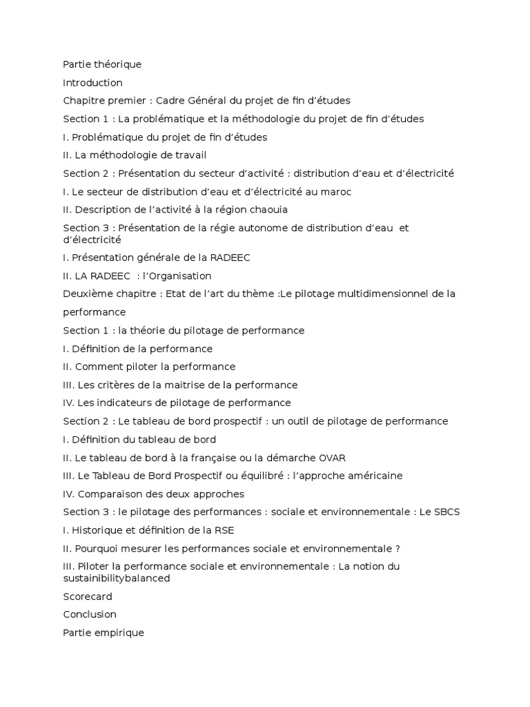 Plan de PFE | PDF | Responsabilité sociétale des entreprises ...