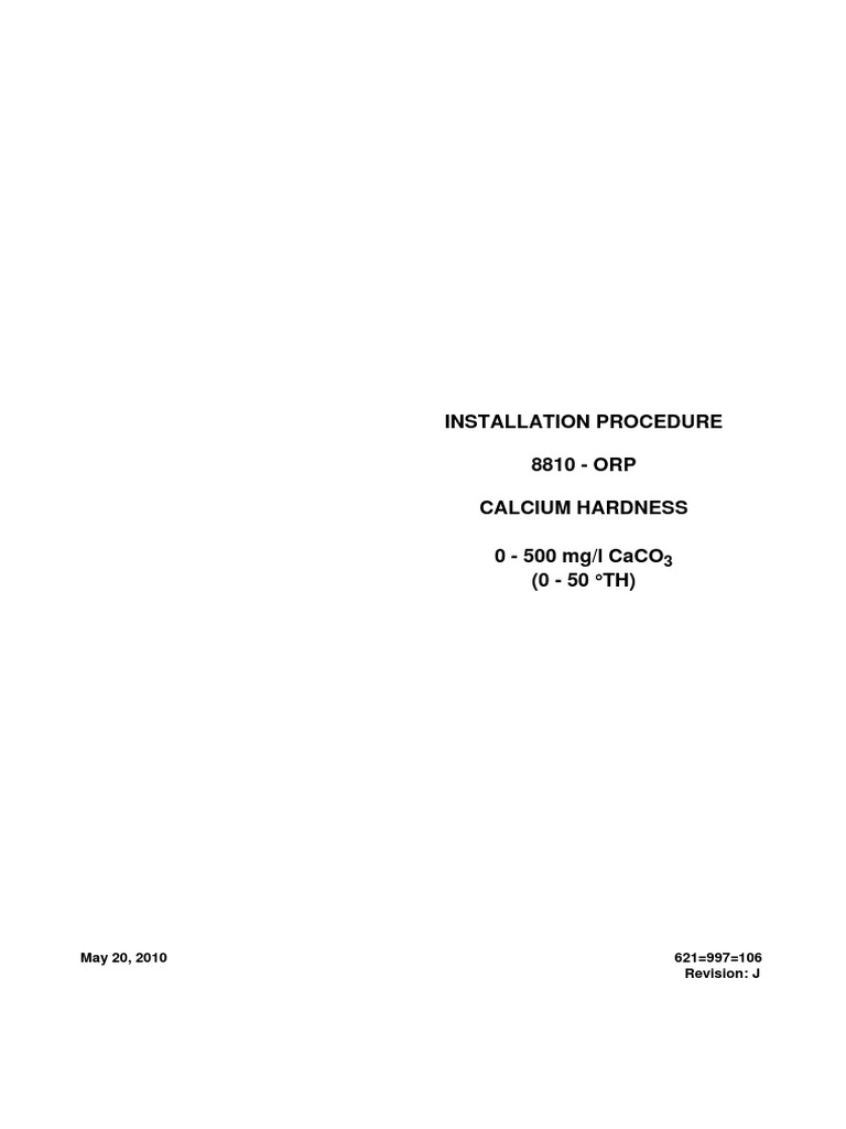 Polymetron 8810-ORP Ion Selective Electrode ISE Calcium Analyzer ...