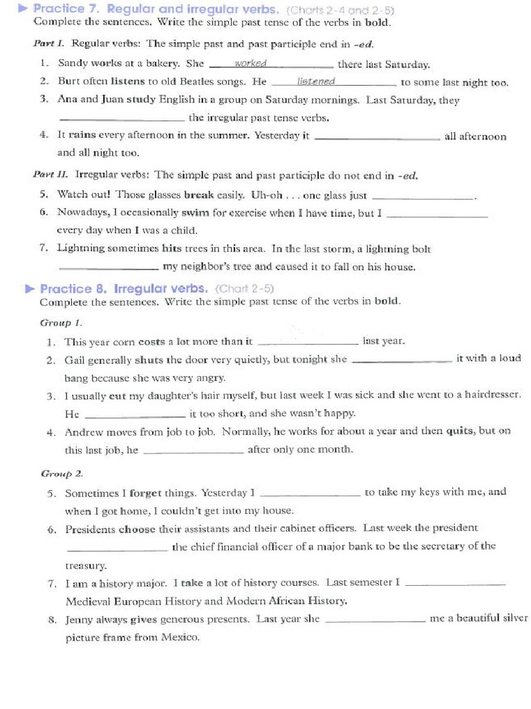 Irregular Verbs | PDF