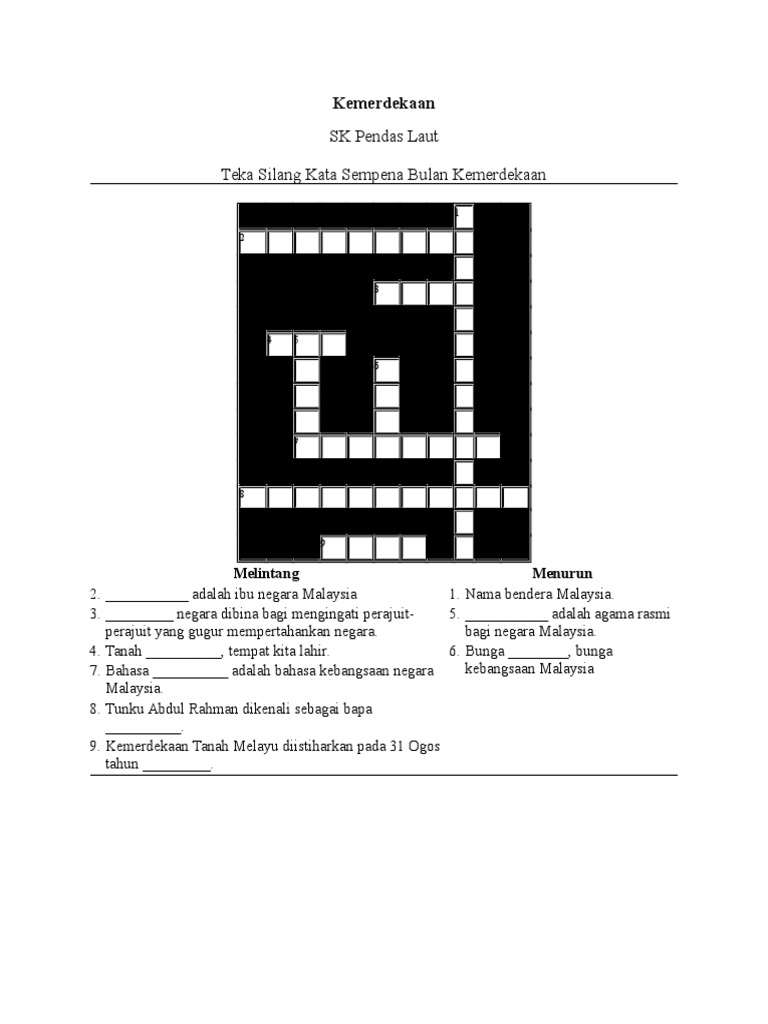 Teka Silang Kata Sejarah | PDF