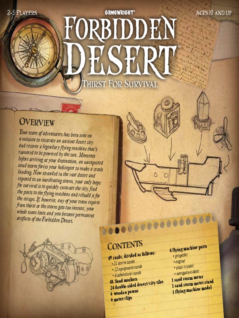Forbidden Desert Rules PDF | PDF | Nature
