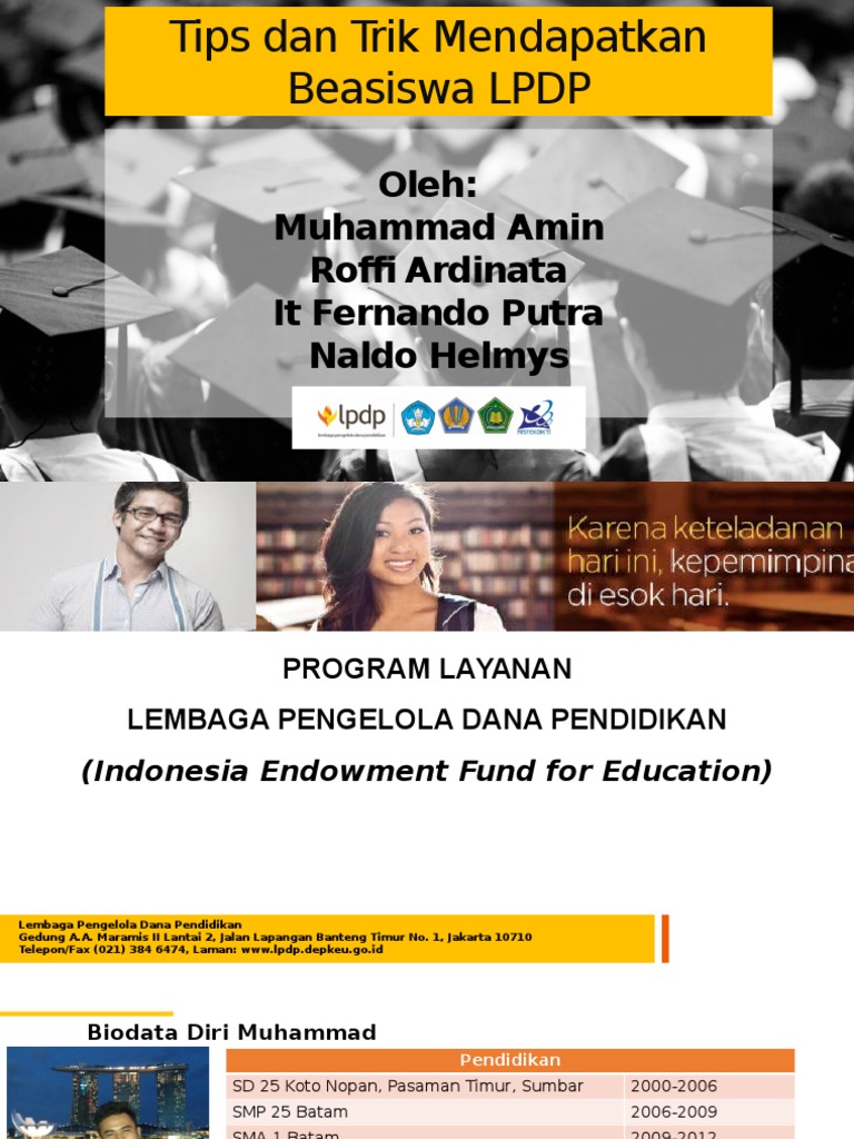 Sosialisai Beasiswa LPDP Okkkkkk | PDF