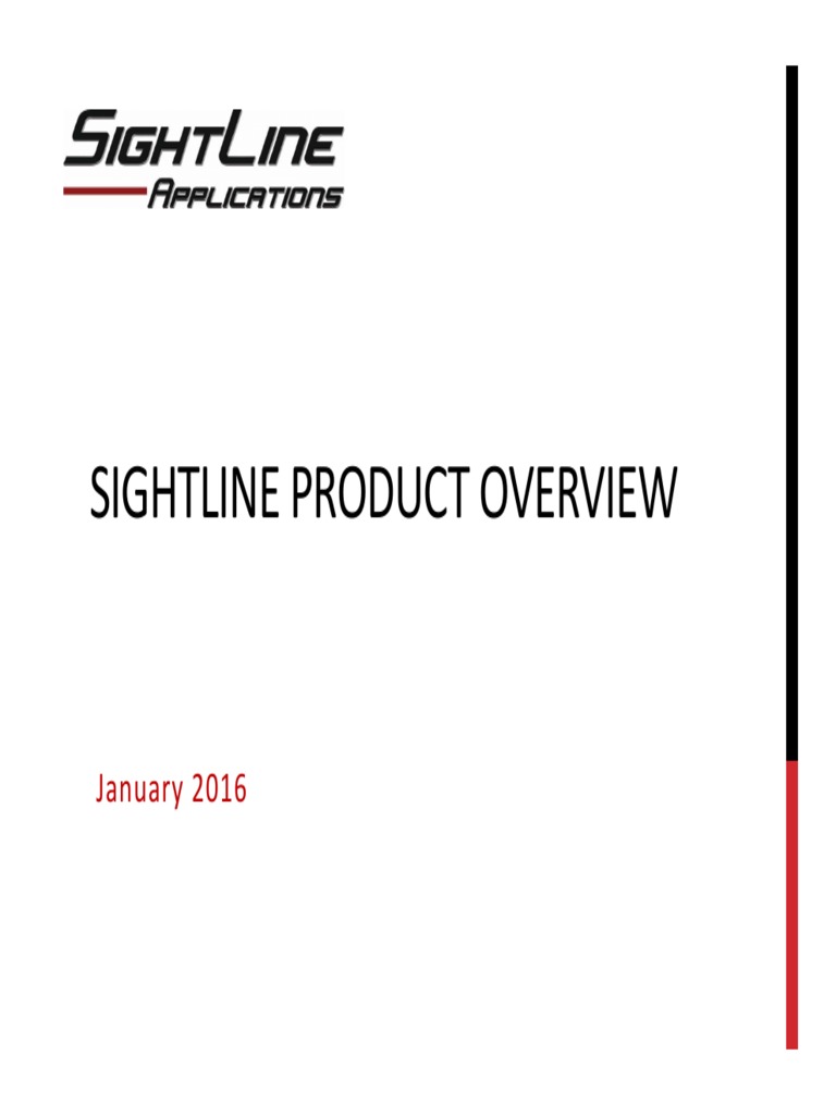 SightLine Overview | PDF | Unmanned Aerial Vehicle | Video