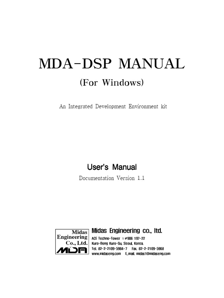 Win DSP | PDF | Menu (Computing) | Input/Output