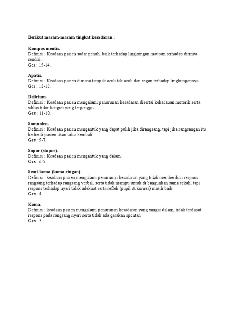 GCS, Jenis Jenis Syok | PDF