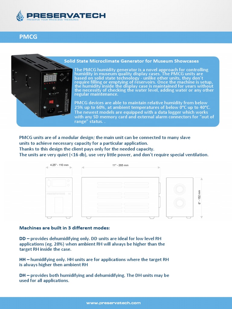 Solid State Microclimate Generator For Museum Showcases: Machines Are ...