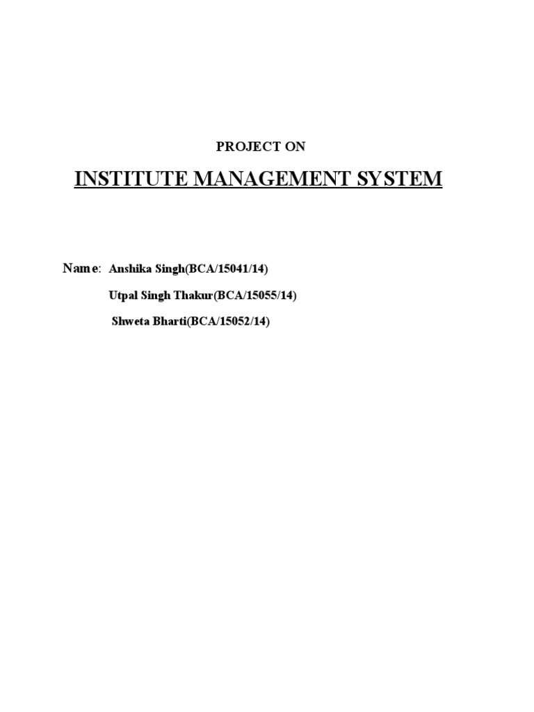 School Management Project Hard | PDF | Input/Output | User (Computing)