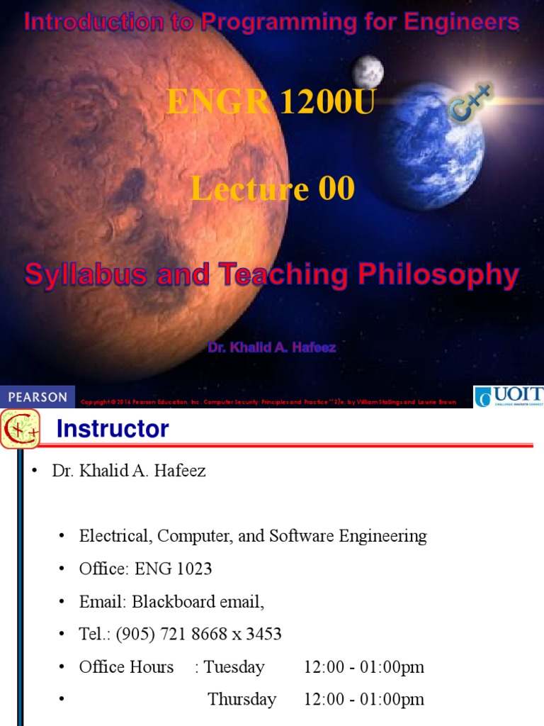 ENGR 1200 Introduction To Programming Lecture 0 | PDF | Computer Programming | Array Data Structure
