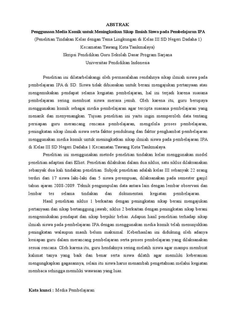 Contoh Abstrak | PDF