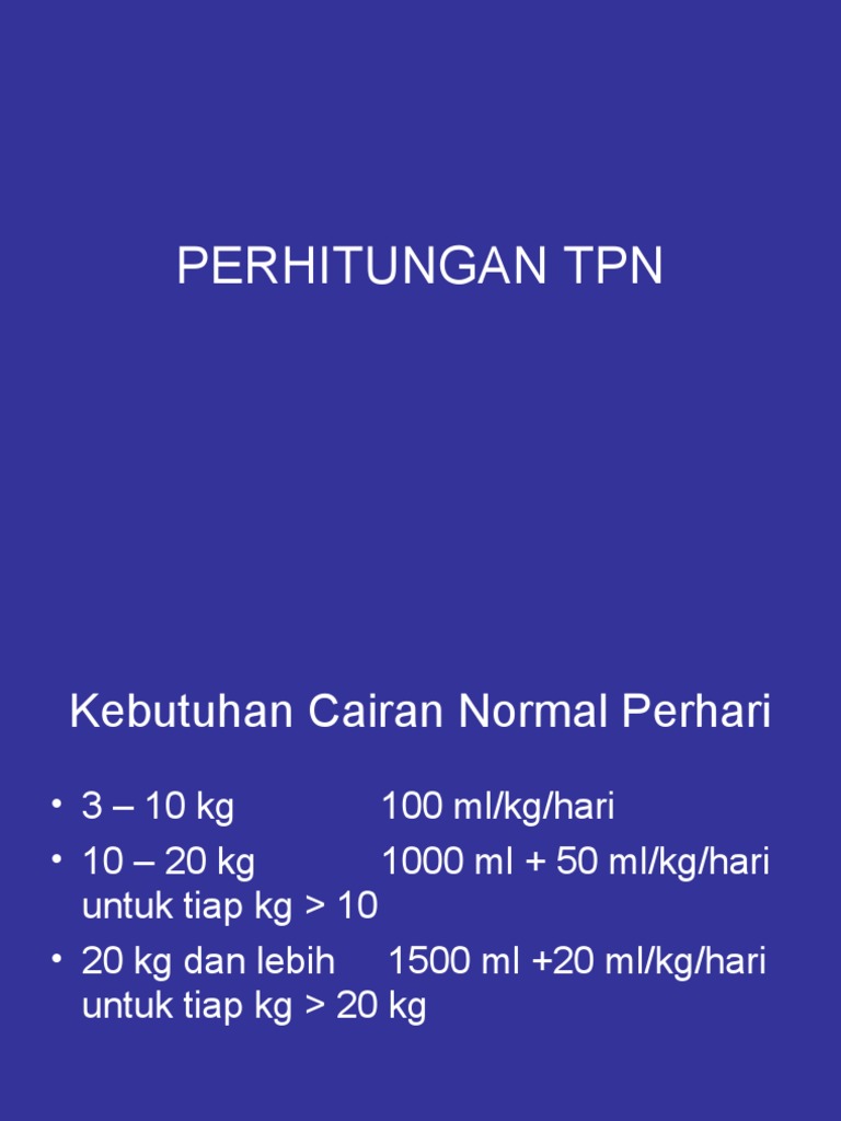 Perhitungan TPN | PDF