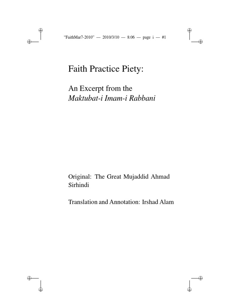 Faith Practice Piety | PDF | Sufism | Islamic Branches