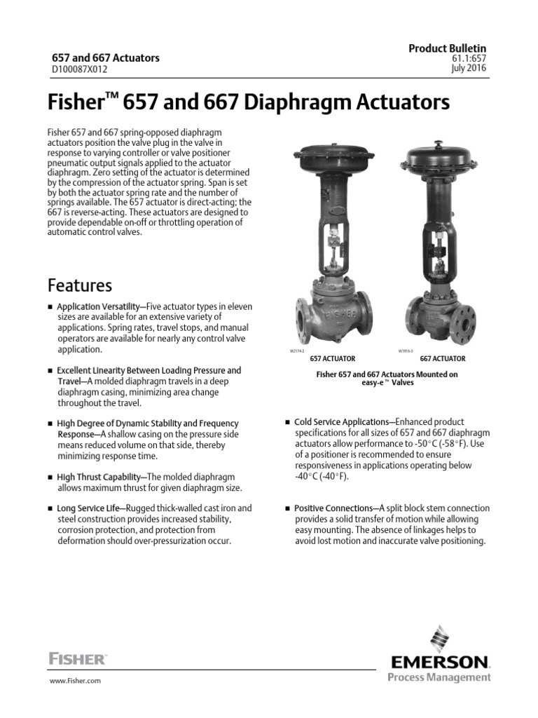 Fisher PCV Data | Download Free PDF | Valve | Actuator