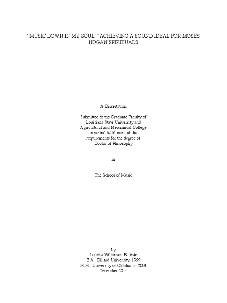 Moses Hogan | PDF | Gospel Music | Choir