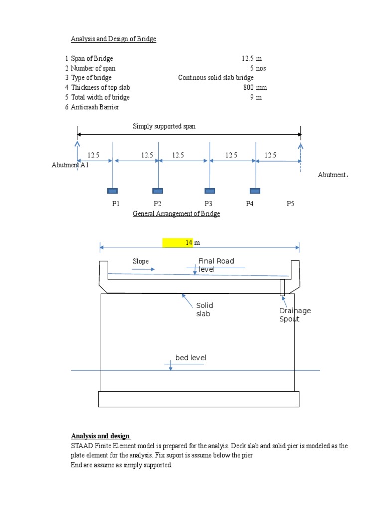 Design of Solid Slab | PDF | Column | Pressure
