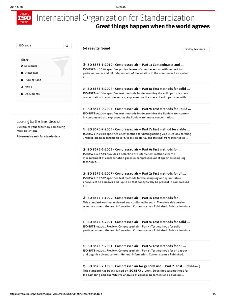 Search Iso 8573 | PDF | Aerosol | Atmosphere Of Earth