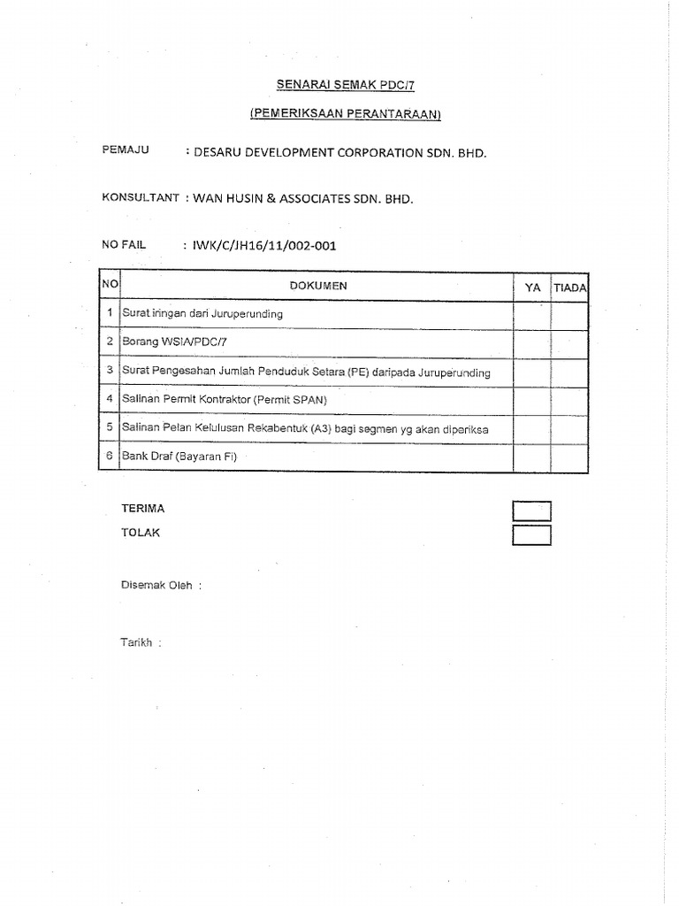 PDC 7 Checklist | PDF