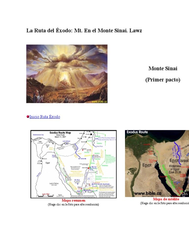 La Ruta Del Éxodo | Moisés | Libro del éxodo