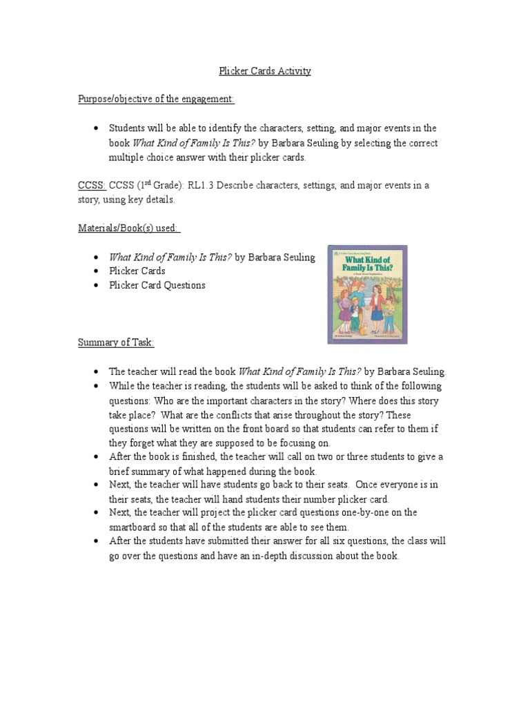 Ccss (1 Grade) : RL1.3 Describe Characters, Settings, and Major Events ...