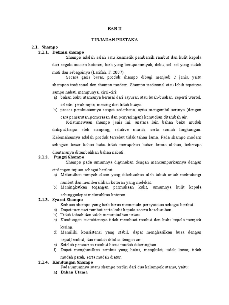 Tinpus Sampo Lemon | PDF