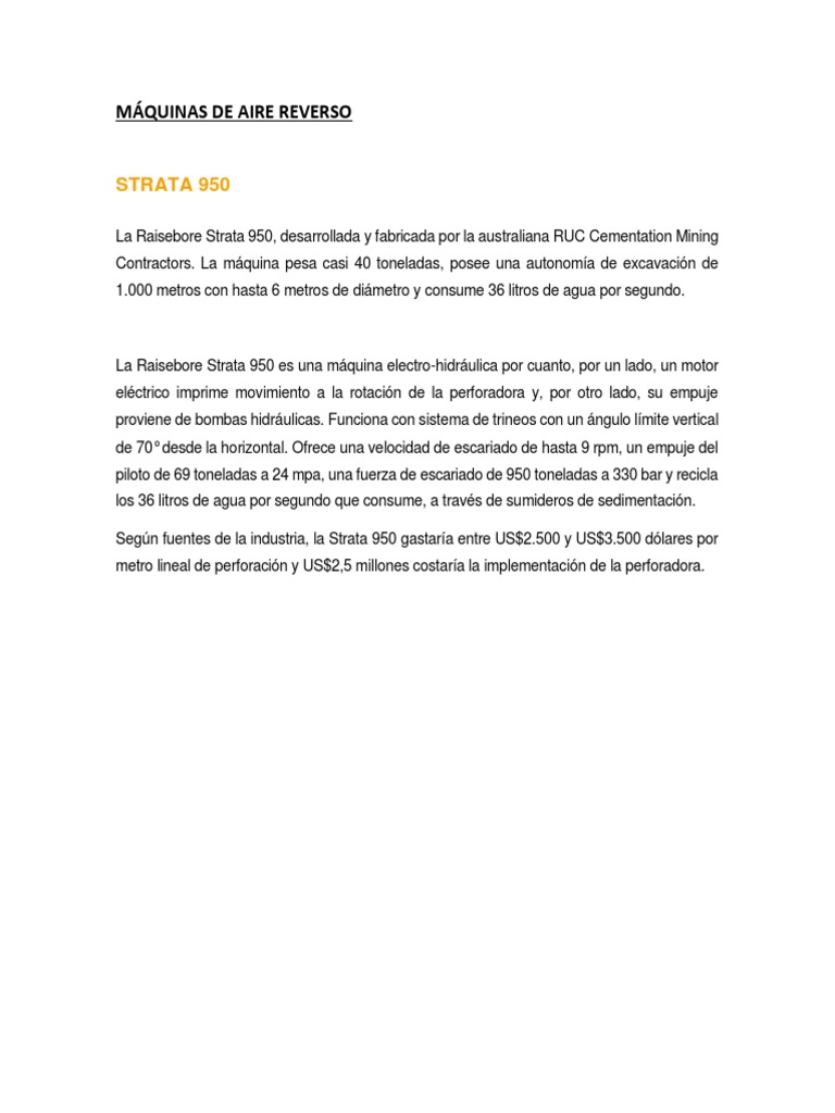 Raisebore Strata 950 | PDF