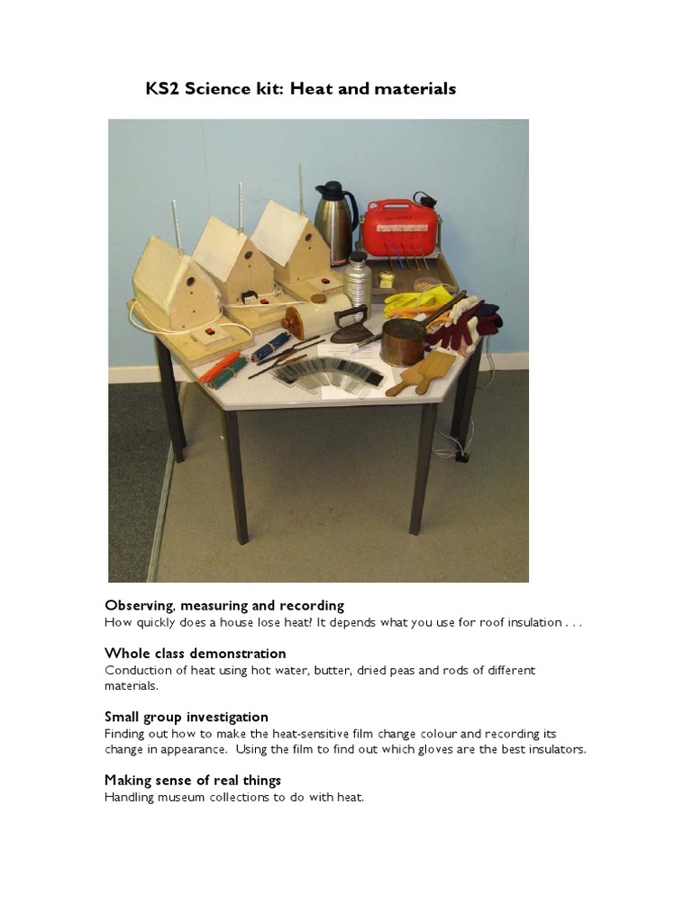 KS2 Science Kit: Heat and Materials: Observing, Measuring and Recording ...