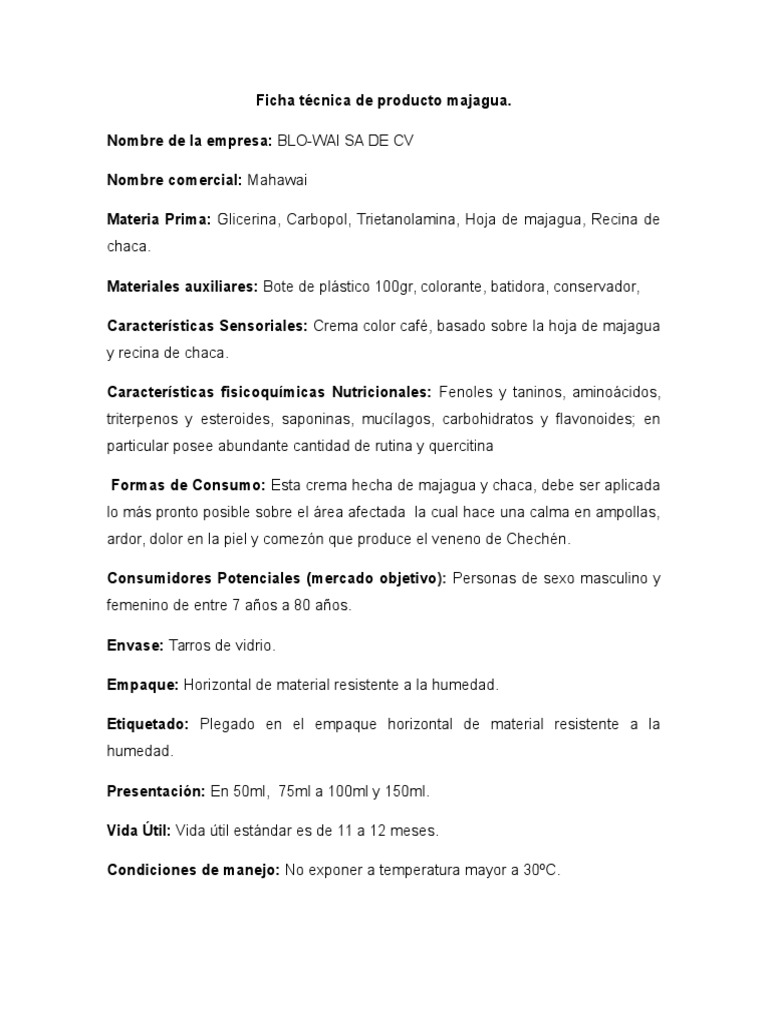 Crema Majagua: Alivio para la Piel | PDF